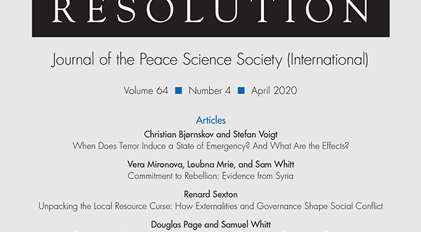 Journal of Conflict Resolution - Volume 64 Issue 4, April 2020 ...
