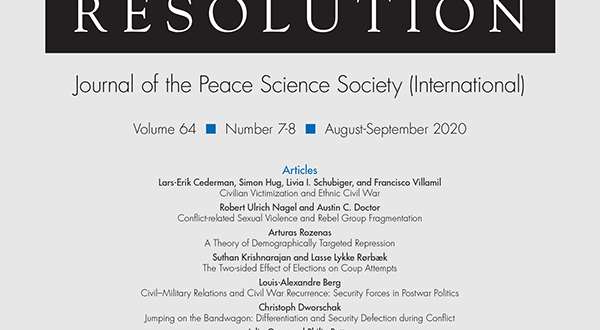 Journal of Conflict Resolution - Volume 64 Issue 7-8, August-September ...